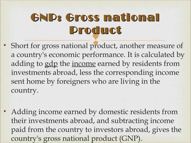 Presentation macroeconomic aggregate | PPT