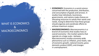 PRESENTATION ON THE INTRODUCTION TO MACROECONOMICS | PPTX