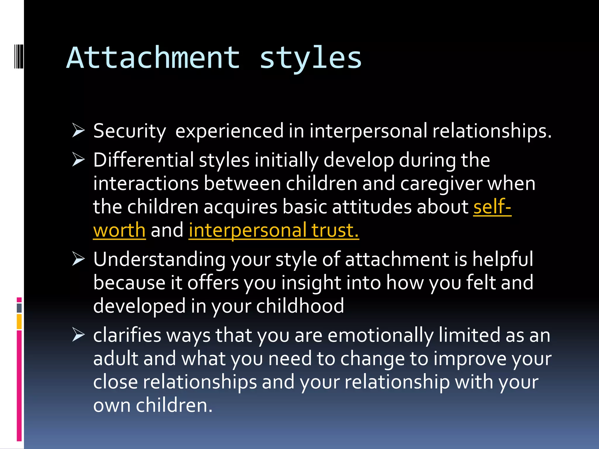 types of attachment styles | PPTX