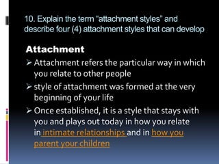 types of attachment styles | PPTX