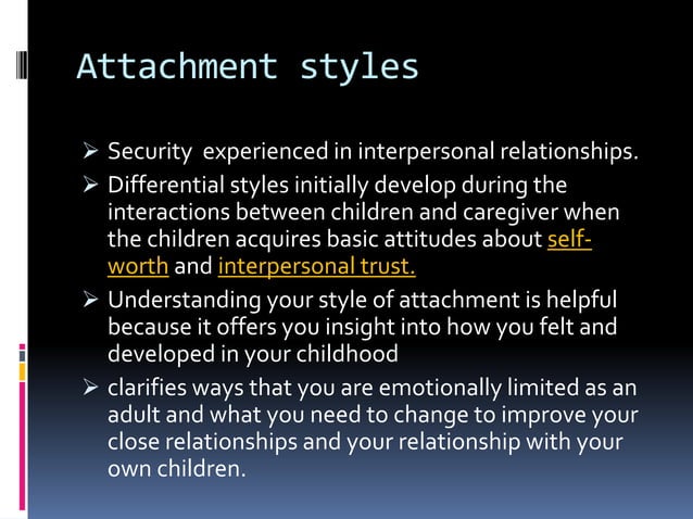 types of attachment styles | PPTX
