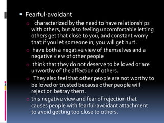 types of attachment styles | PPTX