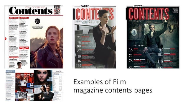 Presentation of research into magazine codes and conventions | PPT