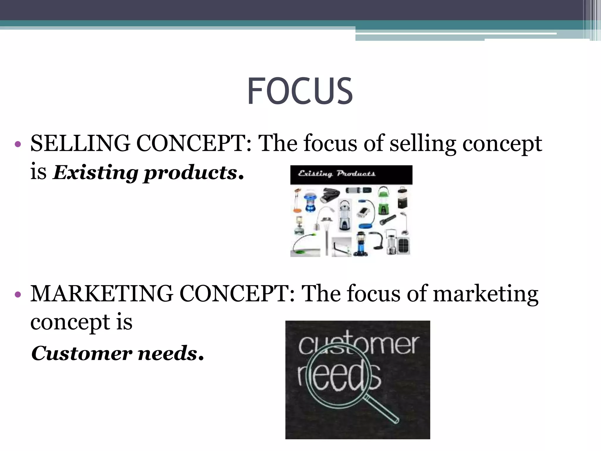 SELLING CONCEPT VS MARKETING CONCEPT | PPTX | Business | Business and ...