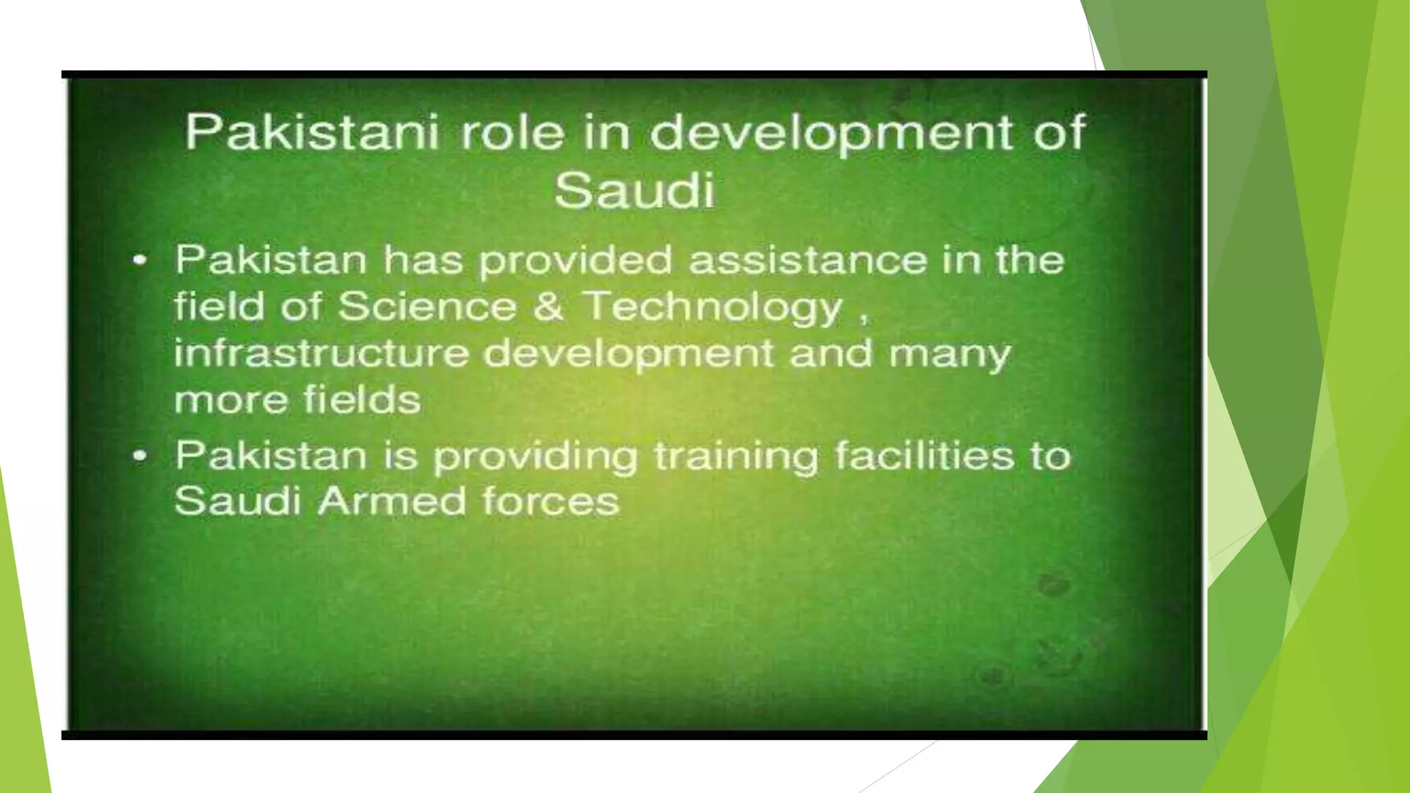 Pakistan sudi Arabia Relations | PPTX