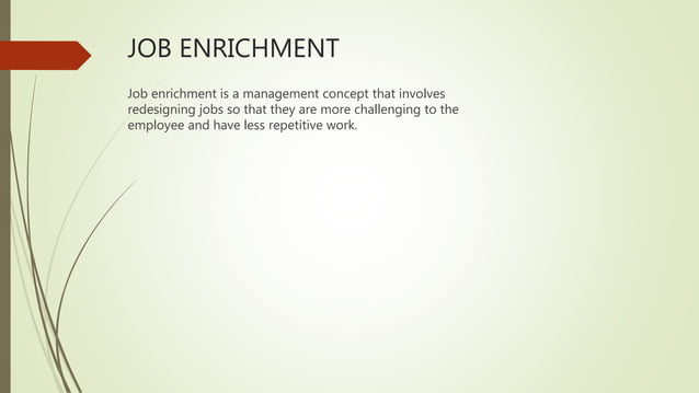 Job enrichment Job enlargement Job Rotation | PPTX | Job Market | Economy