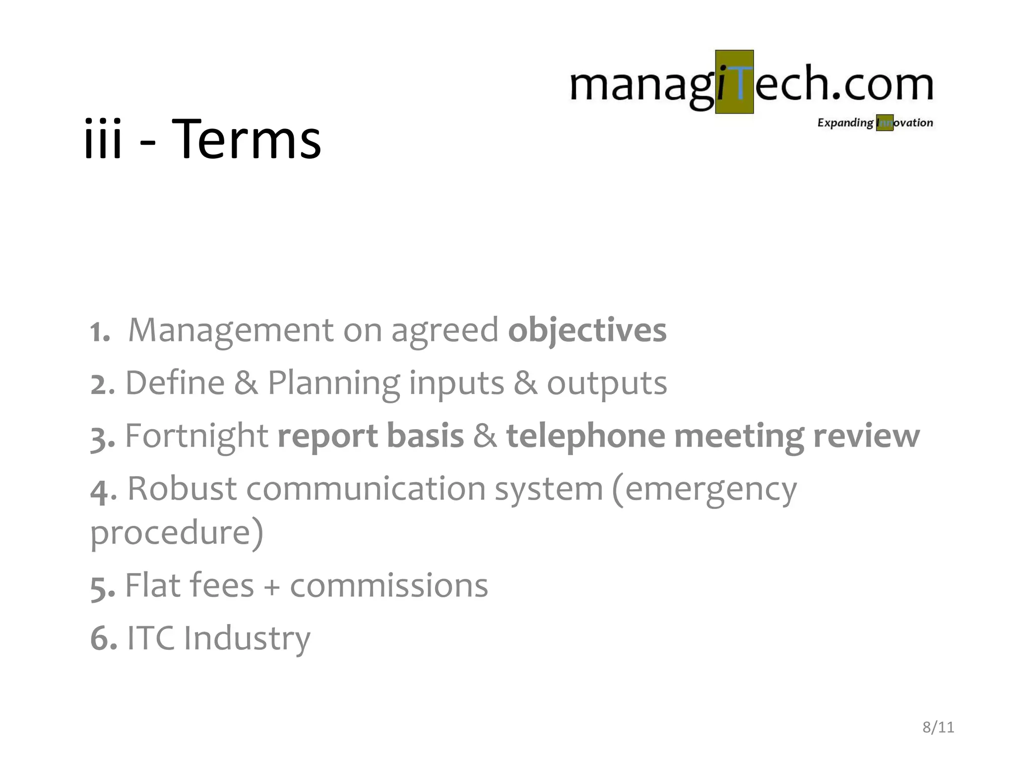 Presentation Managitech | PPTX