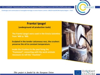 Grecia Salentina: Challenges and Conservation of Heritage | PPT