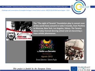 Grecia Salentina: Challenges and Conservation of Heritage | PPT