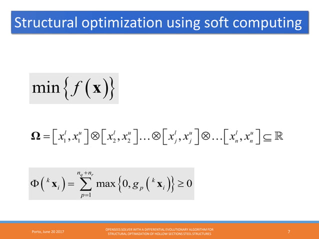 OpenSees solver with a differential evolutionary algorithm for structural optimization of hollow ...