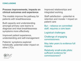 Evaluation of the Breathlessness Pilots (OPM) | PPTX | Lung and ...