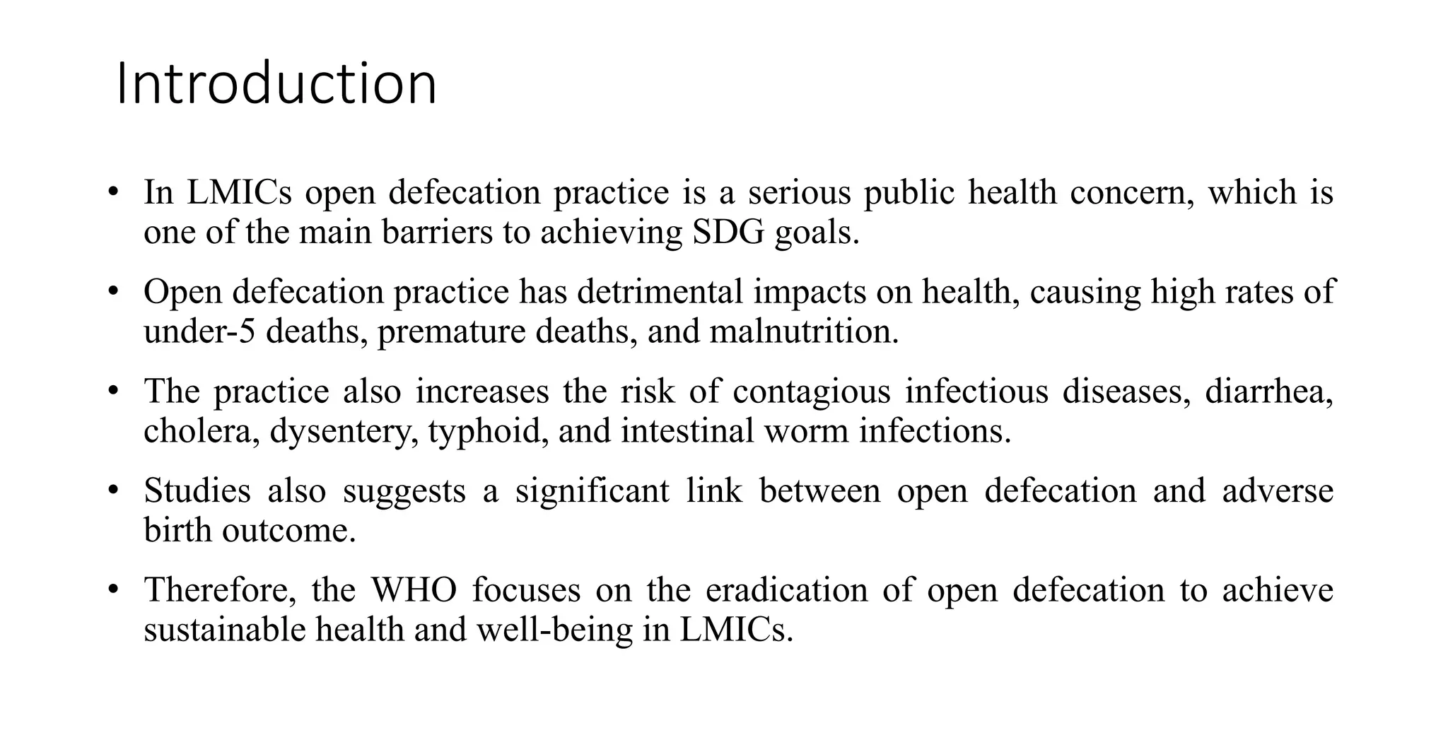 Open defecation in India | PPTX