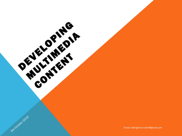 Educational multimedia content development training workshop: Script Writing | PPT