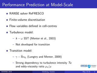 Analysis of the Blade Boundary-Layer Flow of a Marine Propeller with RANSE | PDF