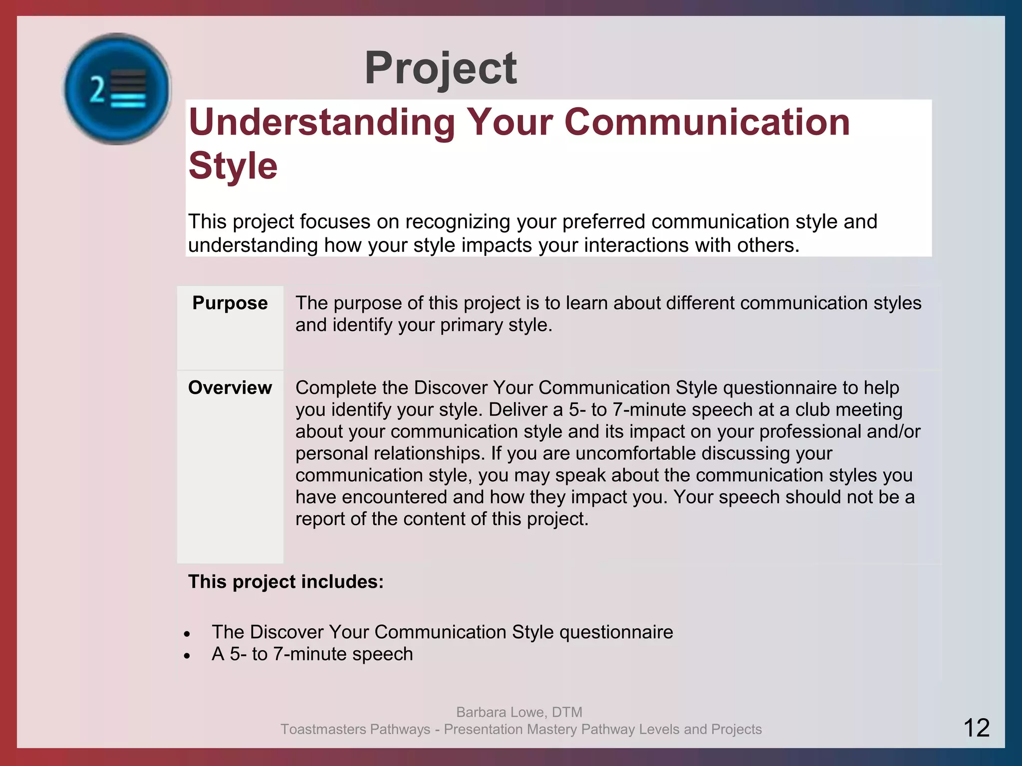 Presentation Mastery Pathway Levels and Projects | PPTX