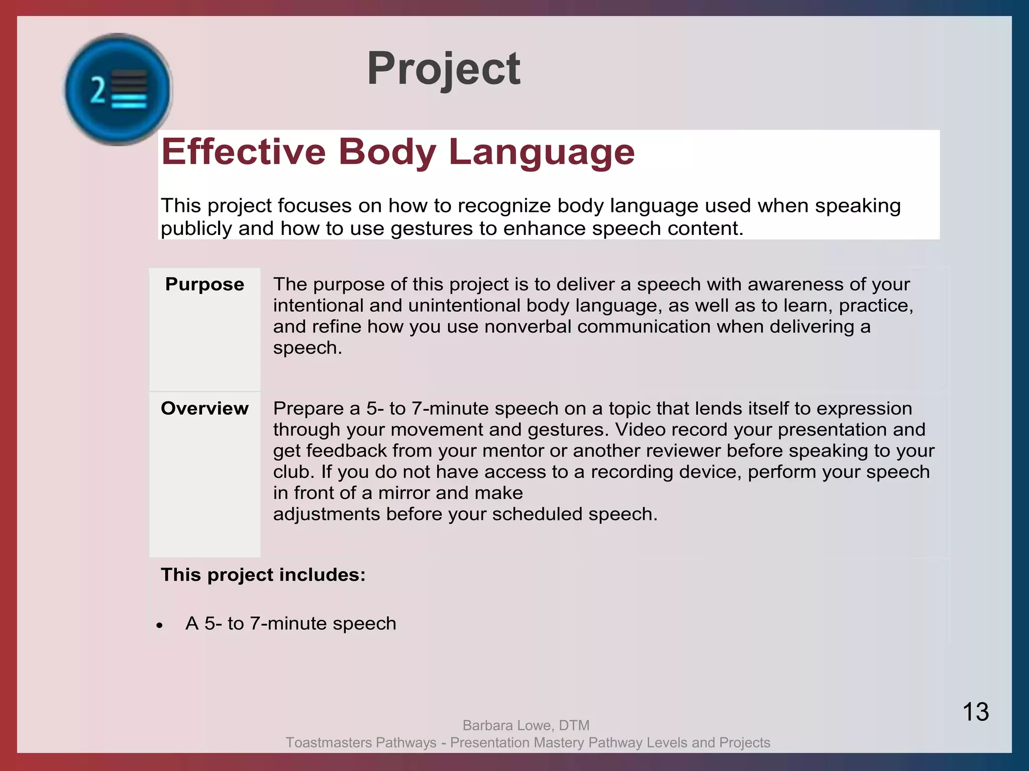 Presentation Mastery Pathway Levels and Projects | PPTX