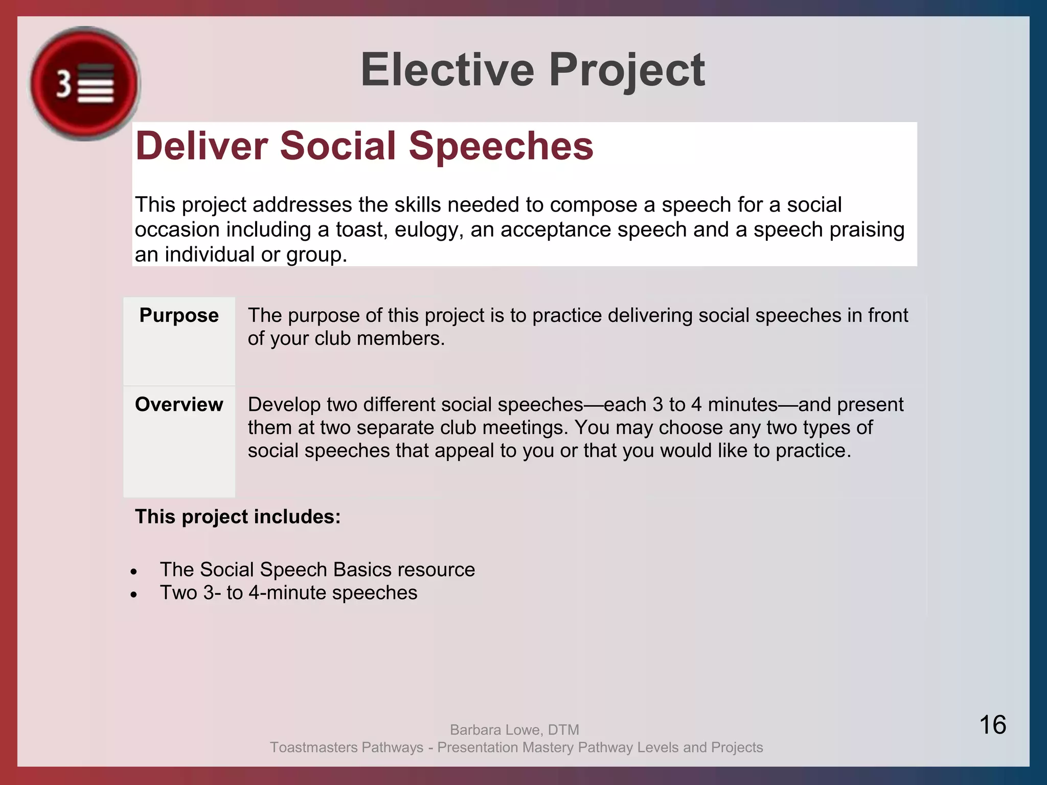 Presentation Mastery Pathway Levels and Projects | PPTX
