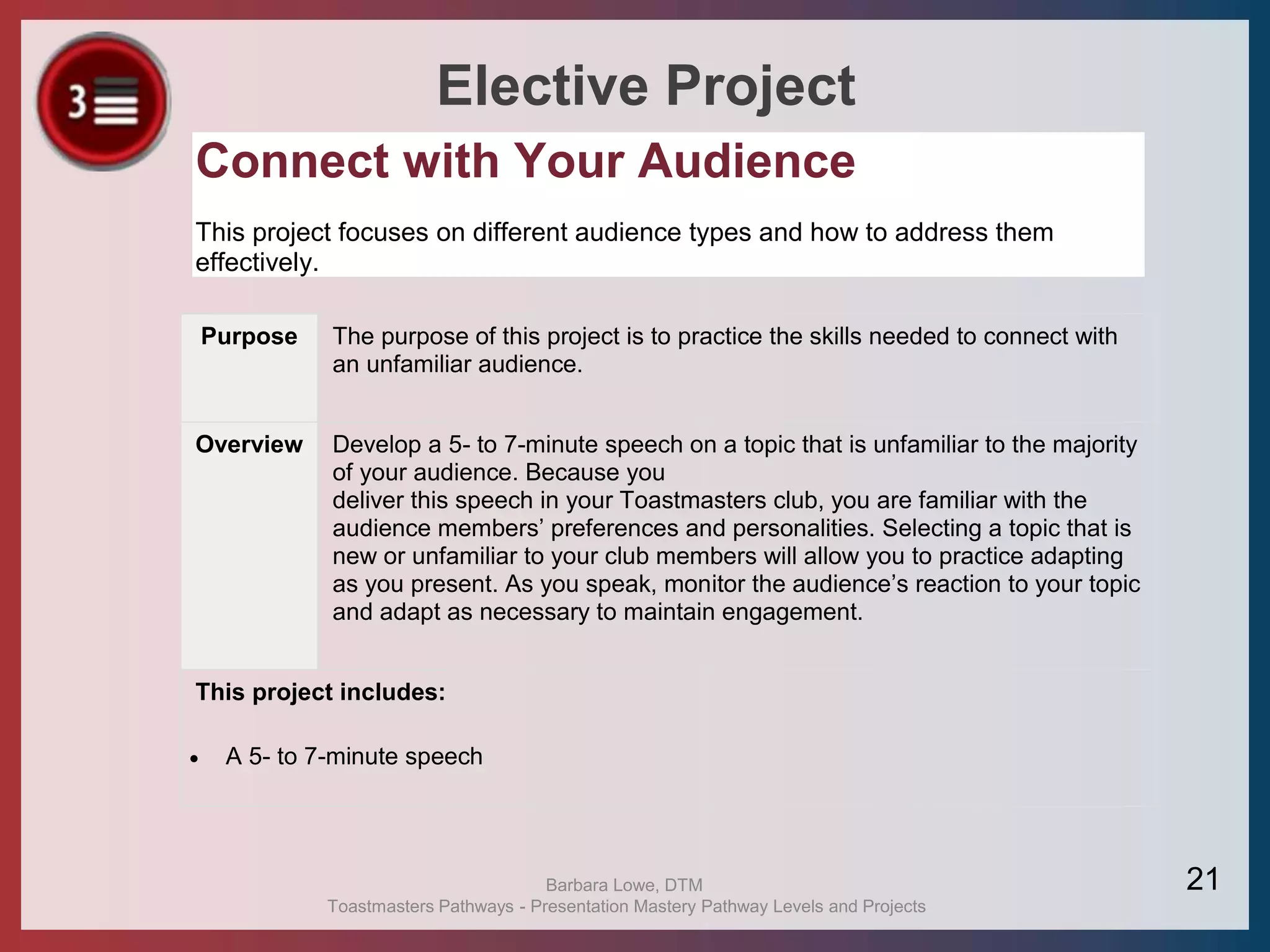 Presentation Mastery Pathway Levels and Projects | PPTX