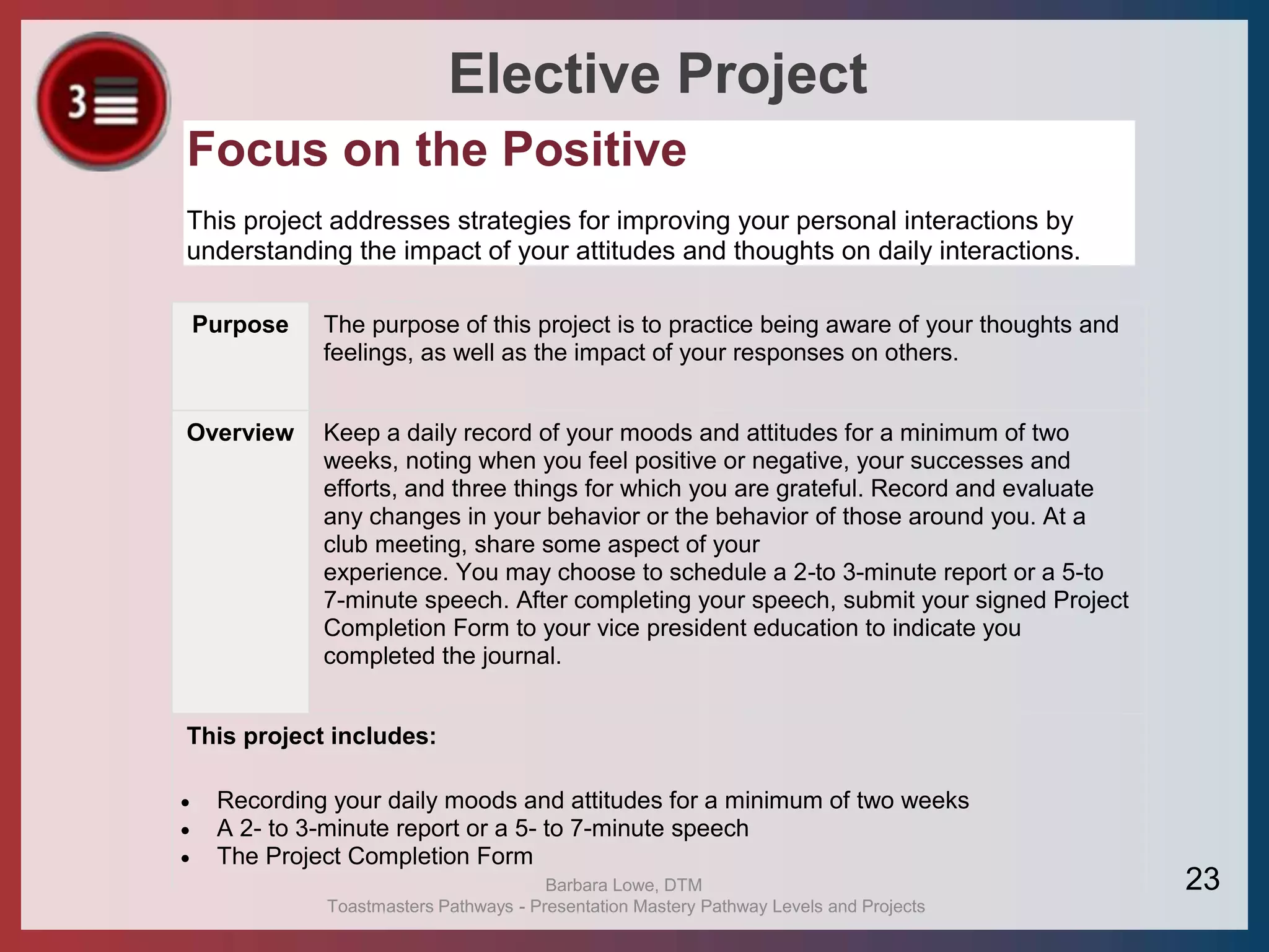 Presentation Mastery Pathway Levels and Projects | PPTX