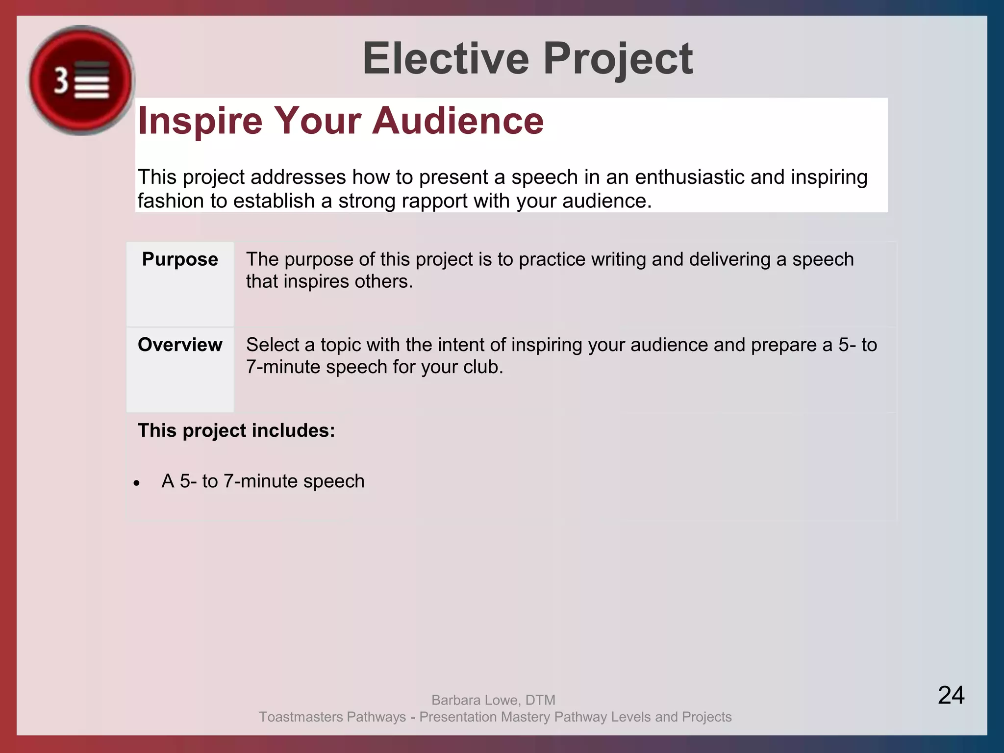 Presentation Mastery Pathway Levels and Projects | PPTX