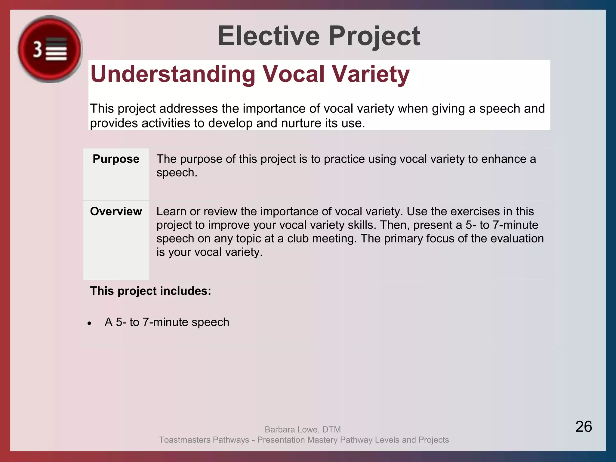Presentation Mastery Pathway Levels and Projects | PPTX