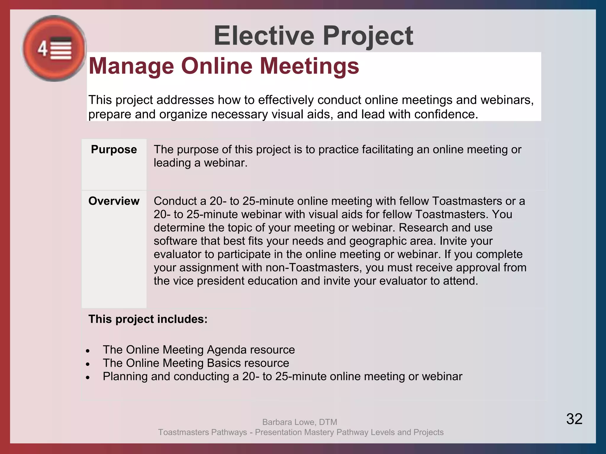 Presentation Mastery Pathway Levels and Projects | PPTX