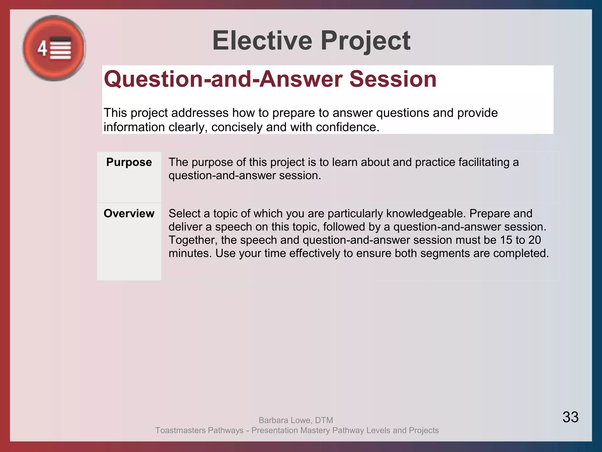 Presentation Mastery Pathway Levels and Projects | PPTX