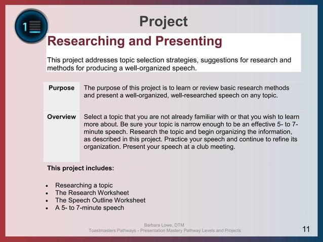Presentation Mastery Pathway Levels and Projects | PPTX