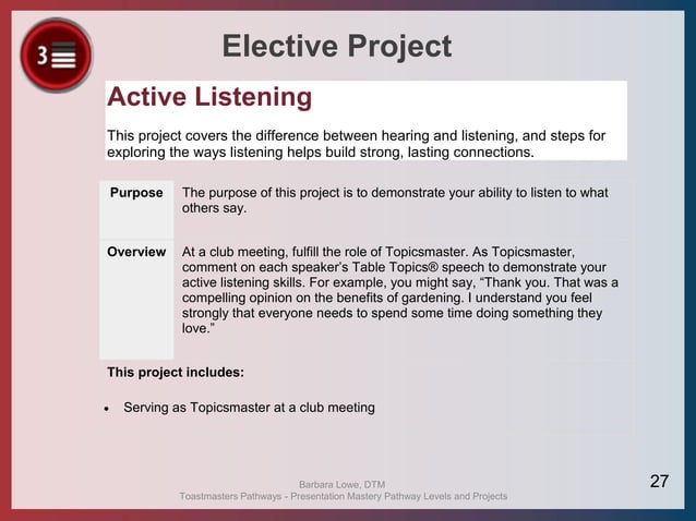 Presentation Mastery Pathway Levels and Projects | PPTX