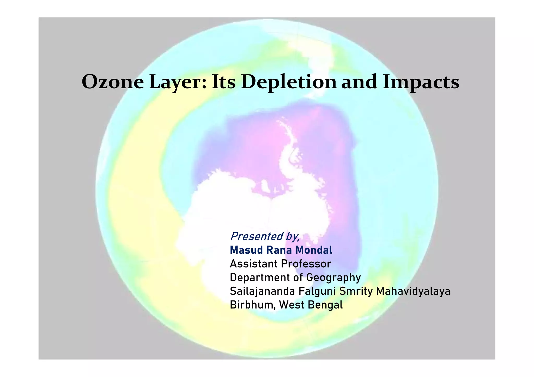 Ozone Layer: Its Depletion and Impacts | PDF