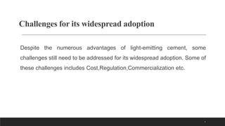 Light Generating cement | PPTX