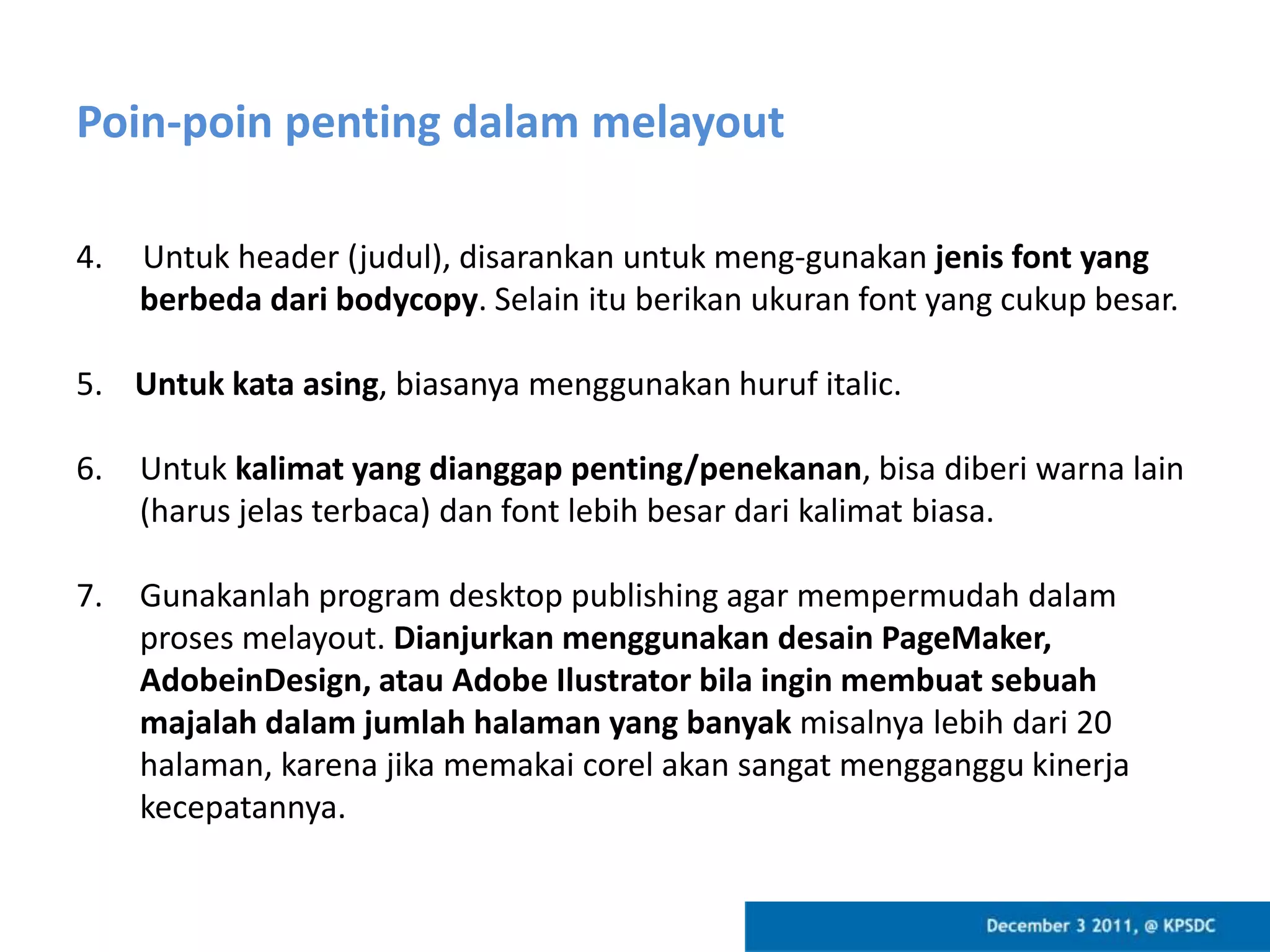 (sedikit) tentang layout | PPTX