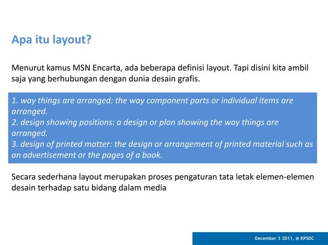 (sedikit) tentang layout | PPTX