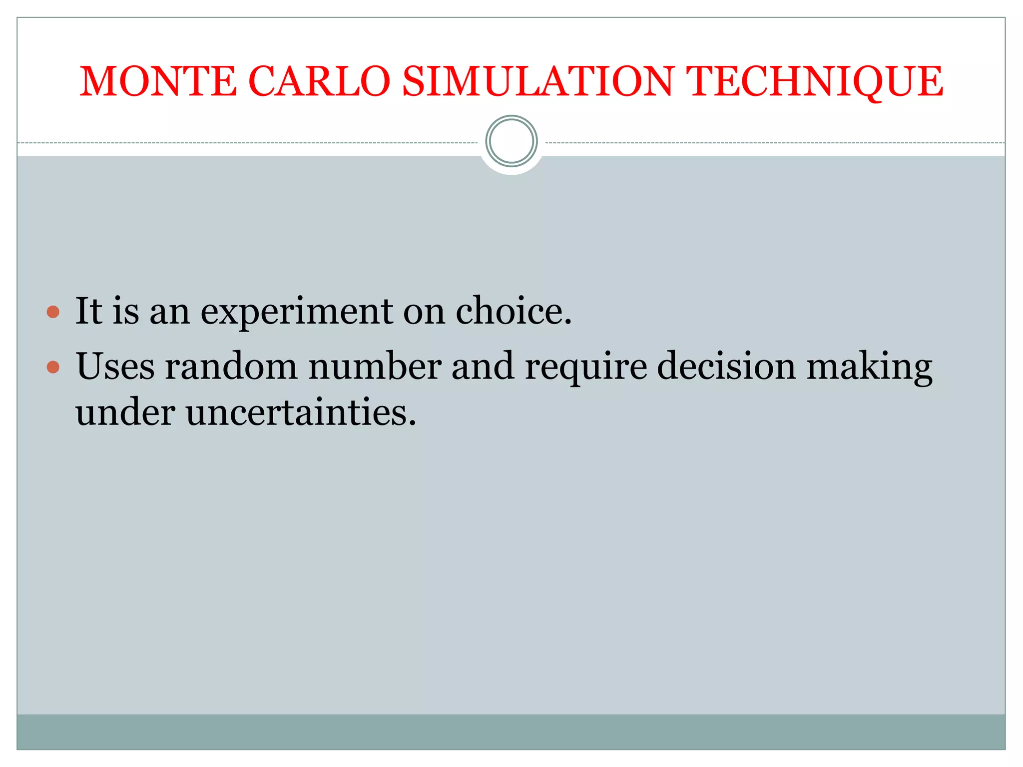 Monte Carlo Simulation | PPTX