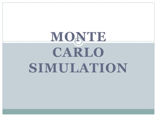 Monte Carlo Simulation | PPT