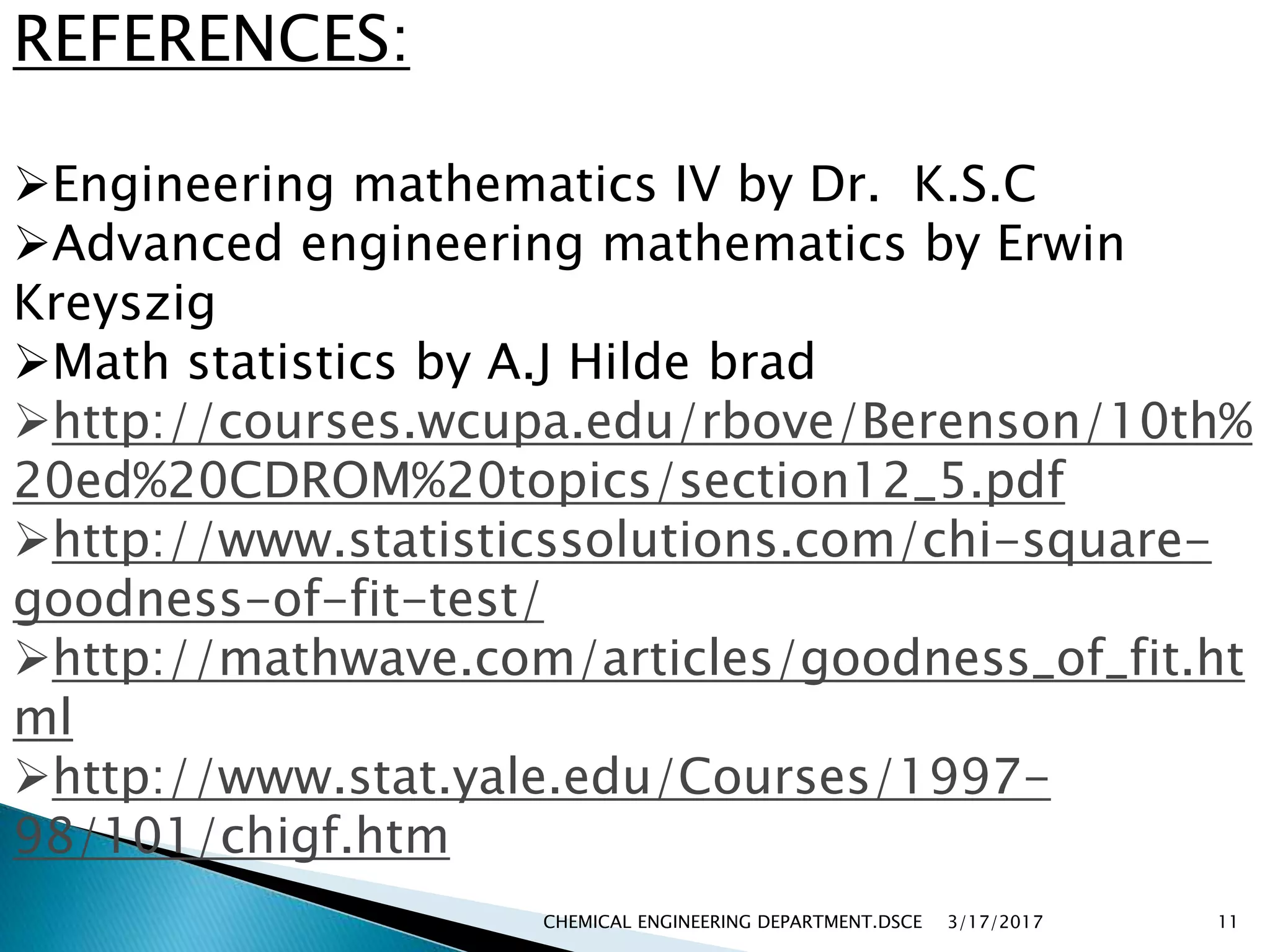 Goodness Of Fit Test | PPTX