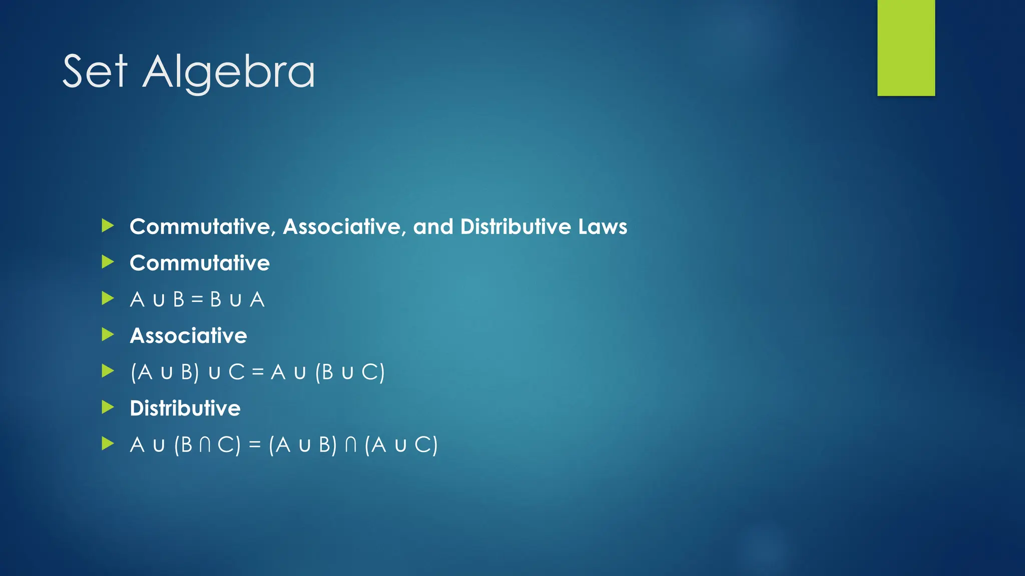PresentationMaths.pptx based on set theory | PPTX