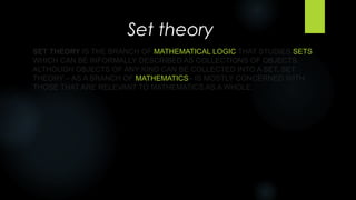 PresentationMaths.pptx based on set theory | PPT