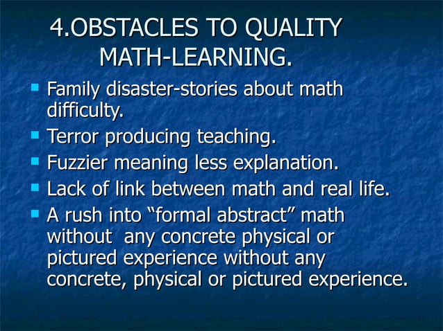 Presentation Math Workshop#May 25th New Help our teachers understand ...