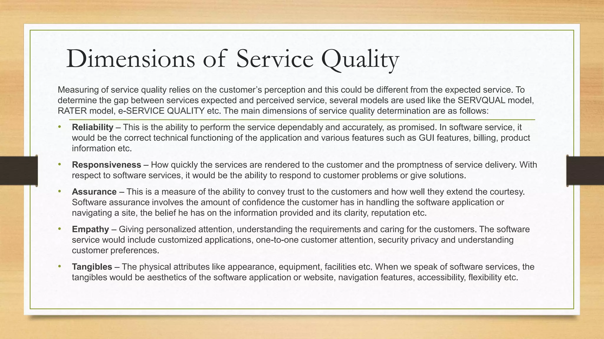 Service Quality Management | PPTX