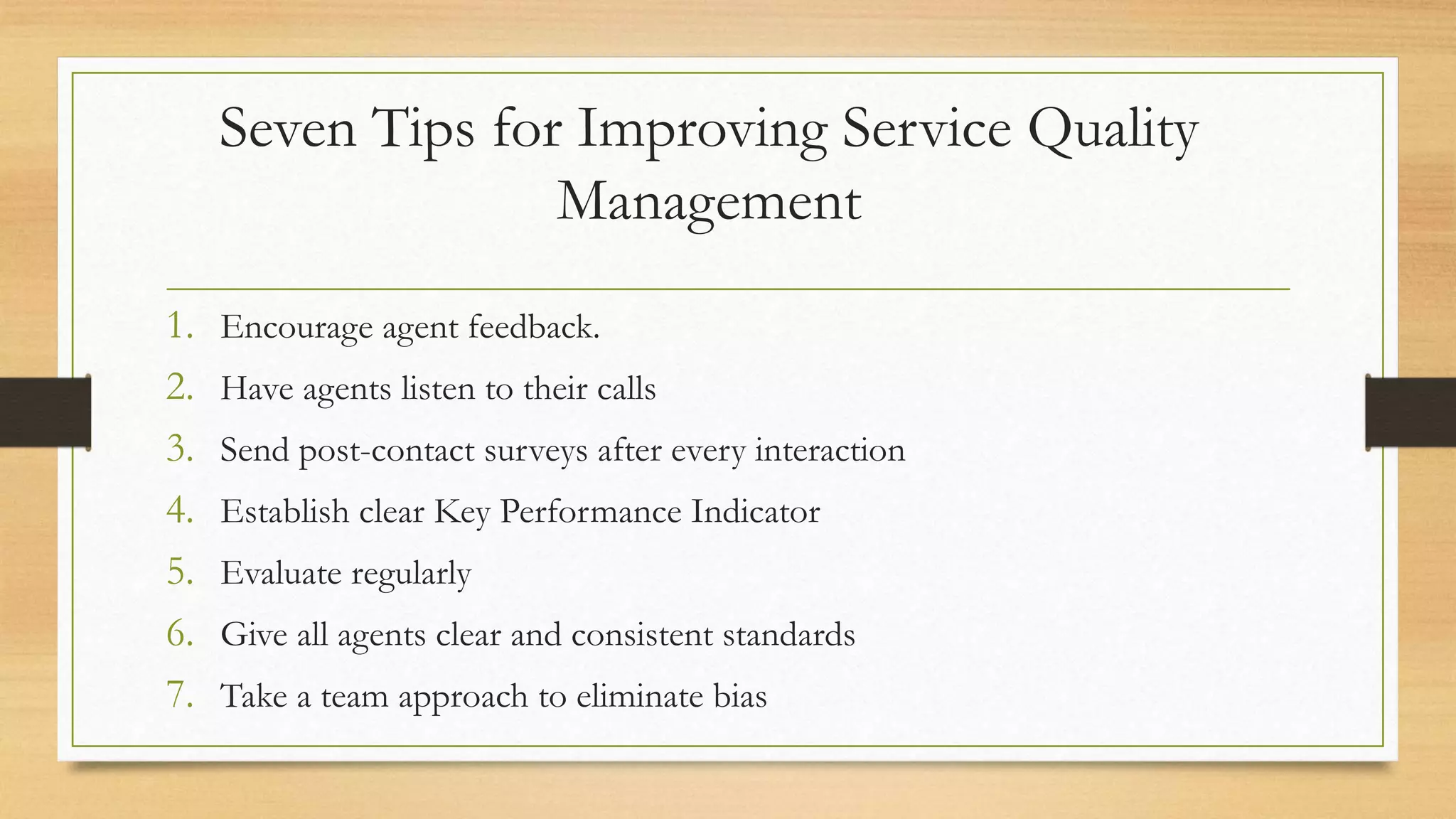 Service Quality Management | PPTX