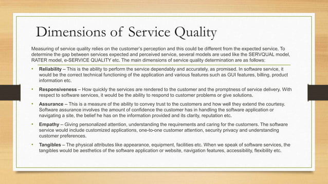 Service Quality Management | PPTX