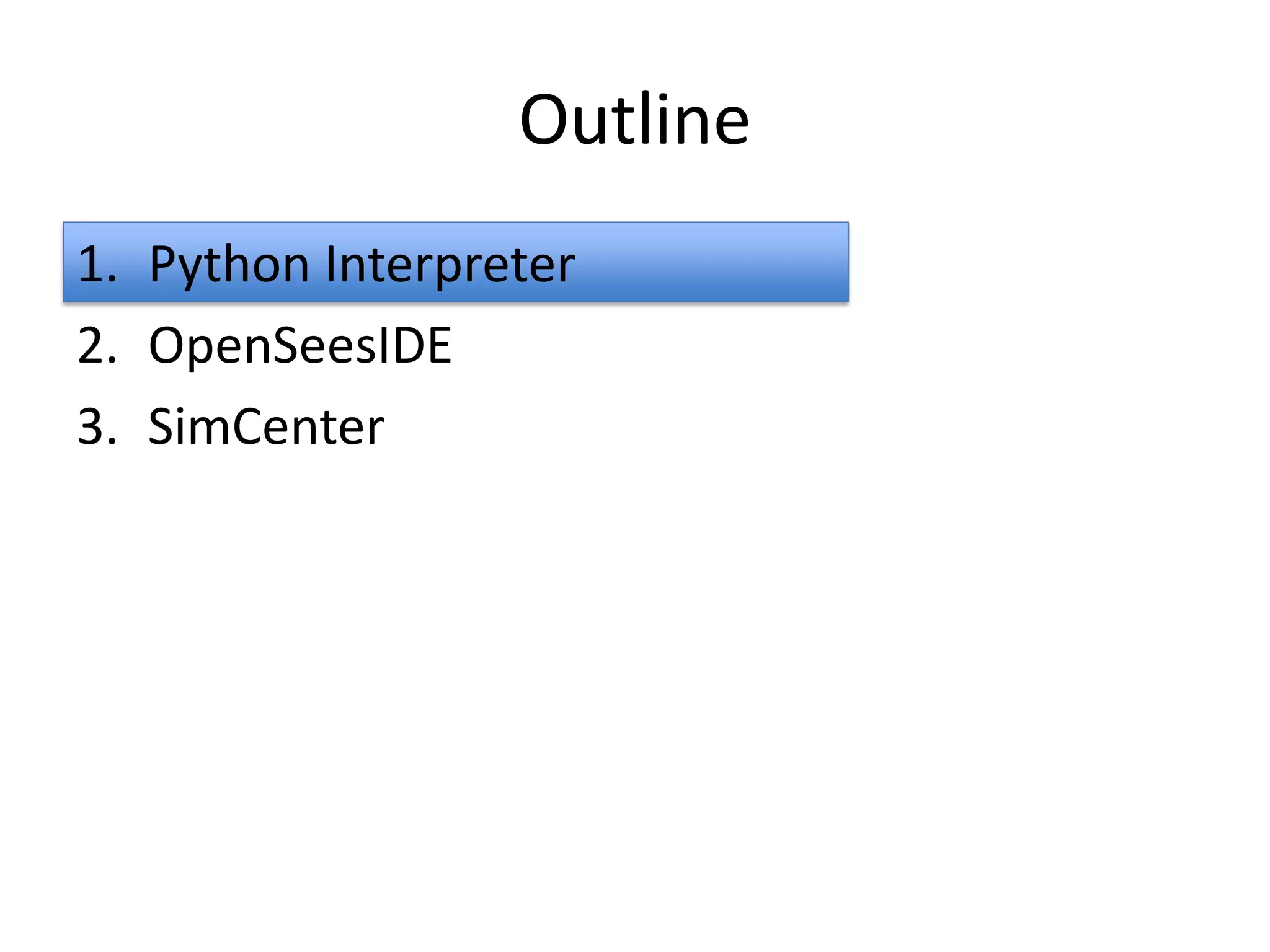 OpenSees: Future Directions | PDF