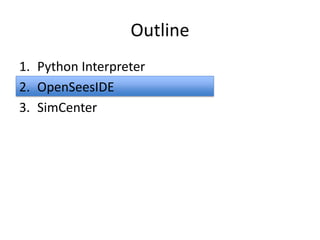 OpenSees: Future Directions | PDF