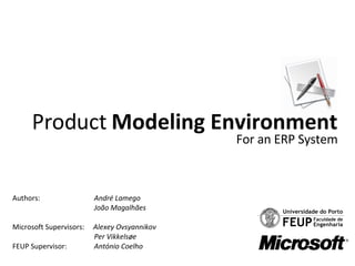 Modeling Environment for Product Configuration in an ERP System | PPT
