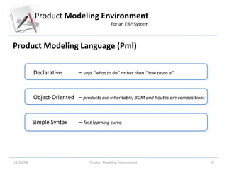 Modeling Environment for Product Configuration in an ERP System | PPT