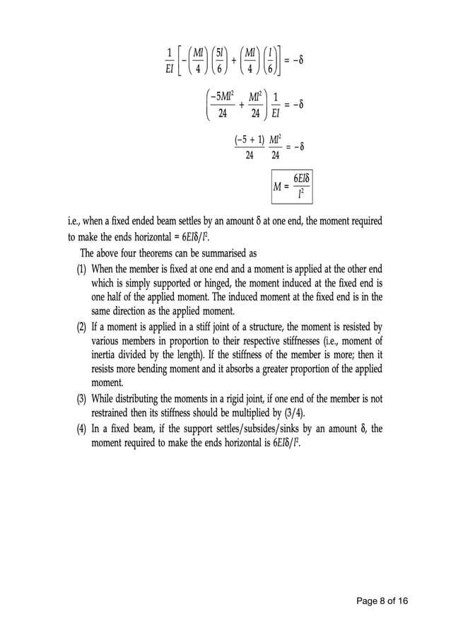 Presentation Moment Distribution Method | PDF