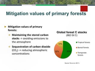 Role of primary forests for climate change mitigation | PPT