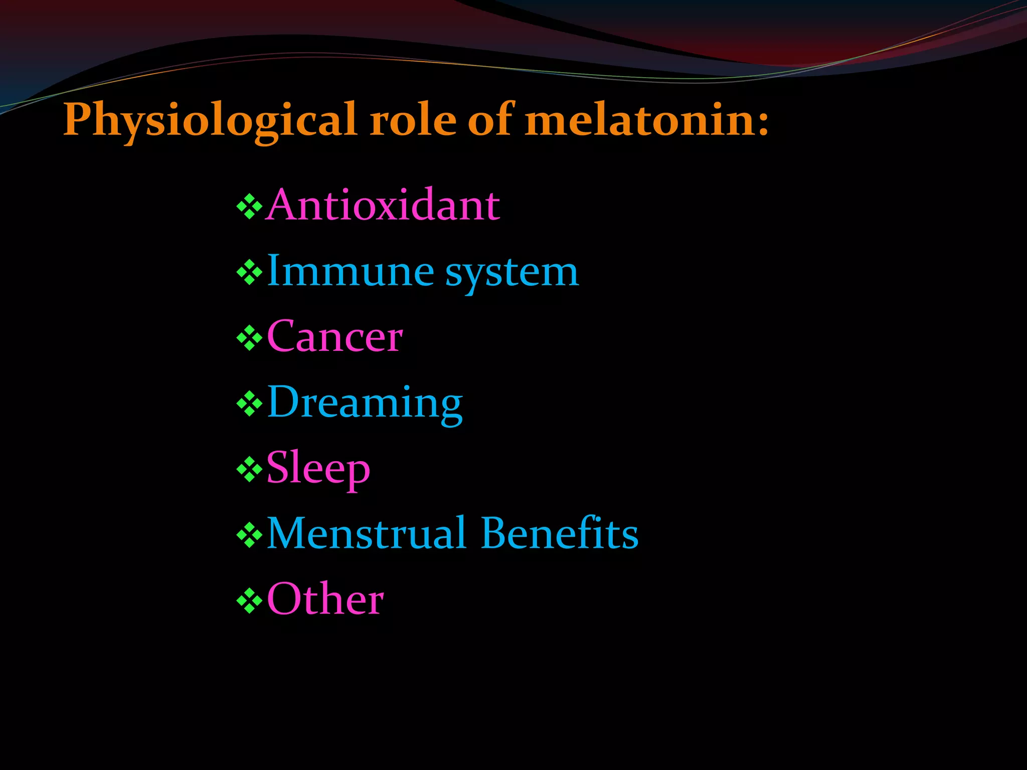 Presentation melatonin | PPTX