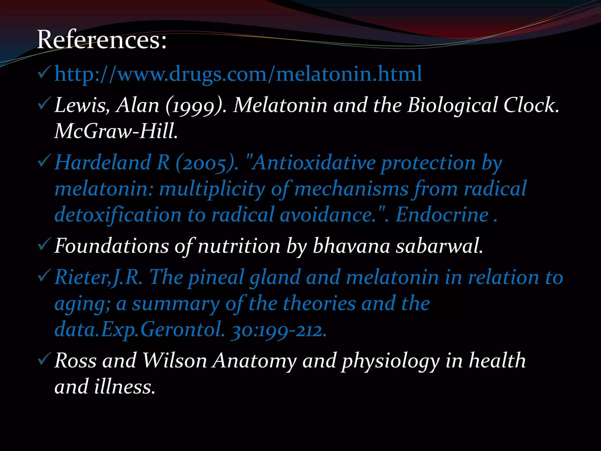 Presentation Melatonin Pptx